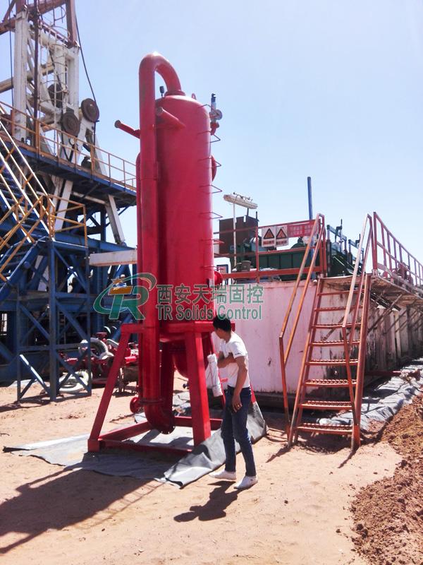 2235KG Poor Boy Gas Separator / Poor Boy Degasser for Solids Control System
