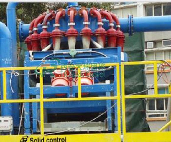 4" Desilter Cones 240m3/h Mud Cleaning Equipment with Bottom Shale Shaker