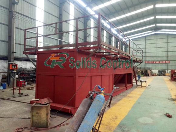 100m³ Oil Rig Mud System , Mud Tank System With High Effective Capacity