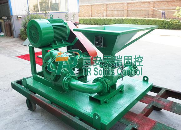 Green Oilfield Shear Type Jet Mud Mixer With Mixing Hopper 45kw Motor Power