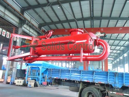 Skid Mounted Mud Gas Separator For Safe Drilling Process 320m3/H