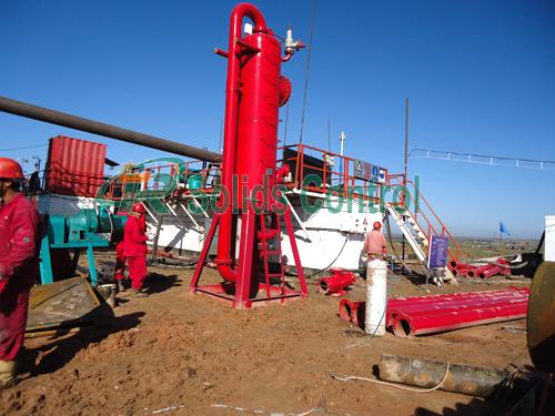 Drilling Mud 320m3/H Oilfield Vertical Gas Separator