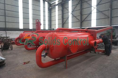1200mm Skid Mounted Oilfield Poor Boy Gas Separator