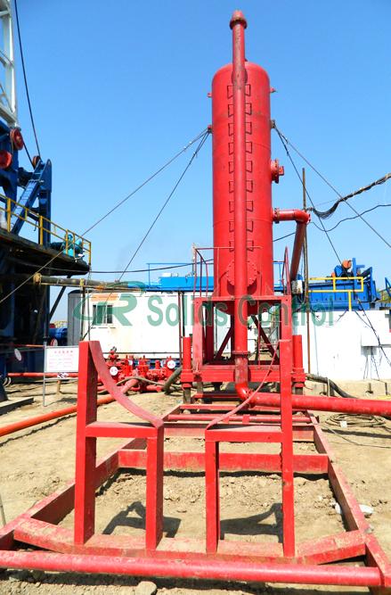 Oilfield Drilling Solids Control Poor Boy Mud Gas Separator