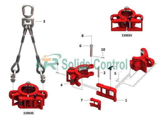 Hoisting Tools Center Latch 45T Oil Drilling Elevator