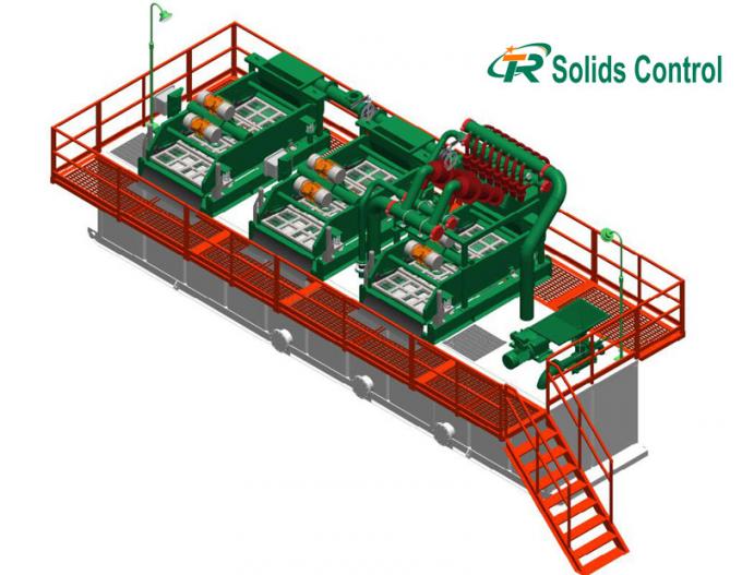 HDD Mud Recycling System / Drilling Mud Cleaning Equipment 400gpm