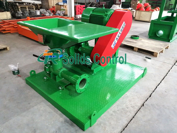 Green Oilfield Shear Type Jet Mud Mixer With Mixing Hopper 45kw Motor Power