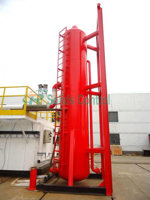 Drilling Mud Gas Separation 320m3/H Poor Boy Degasser Drilling site ...