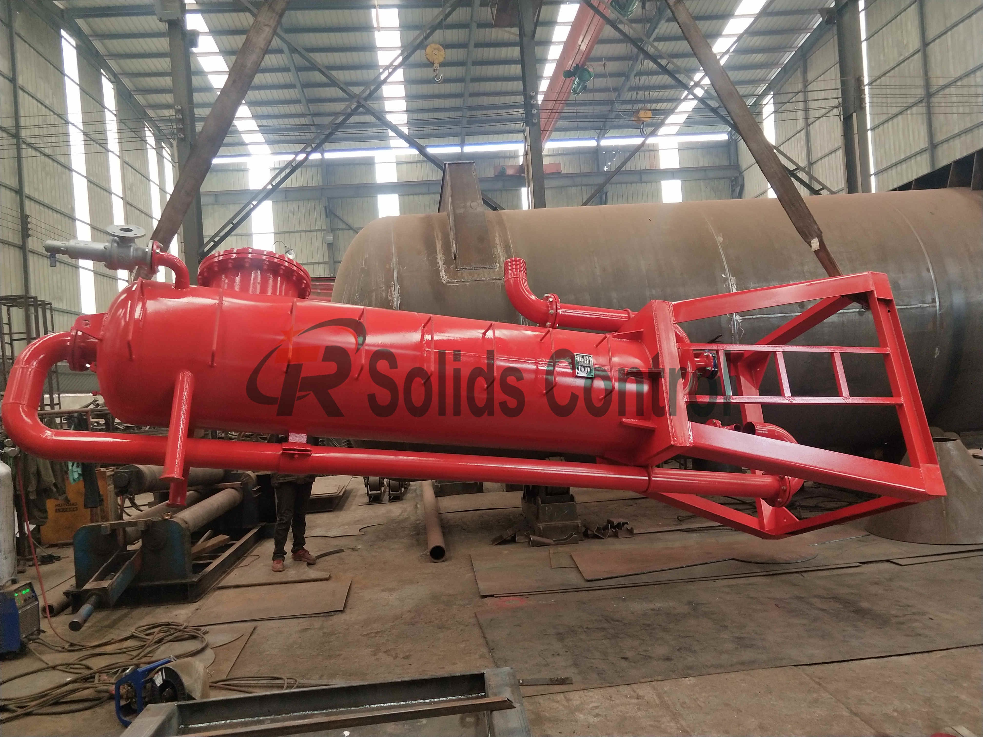 180m3/H Oilfield MGS Poor Boy Degasser 800mm Main Body Diameter
