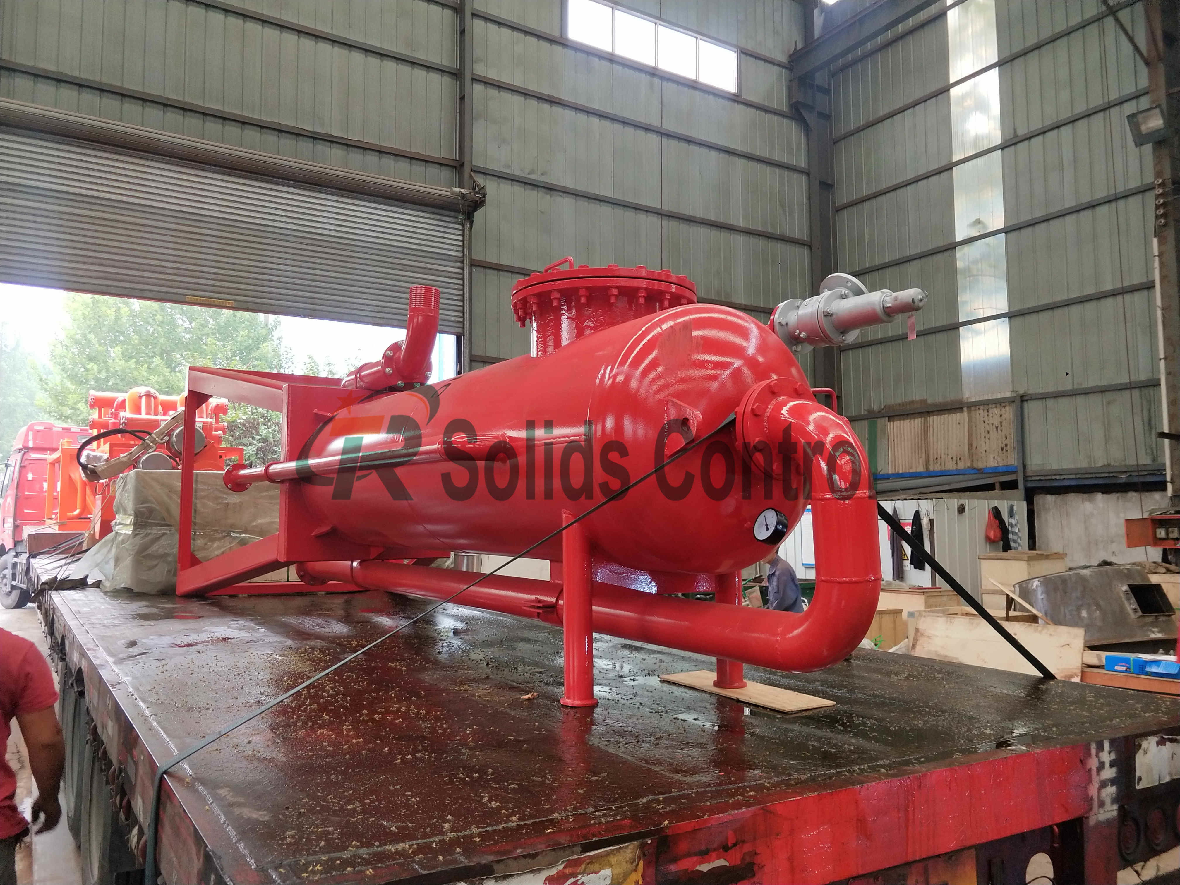 Drilling Mud Gas Separation Poor Boy Degasser Drilling Site Degassing ...